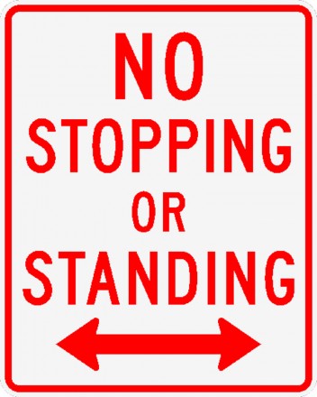 No Stopping or Standing | Decker Supply