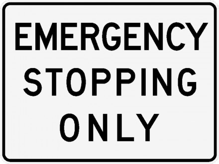 Emergency Stopping Only | Decker Supply