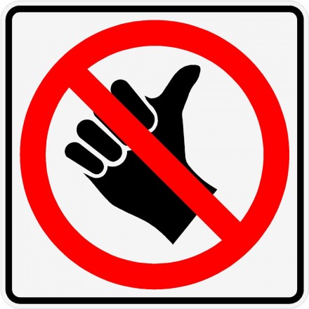 No Hitch Hiking Symbol | Decker Supply