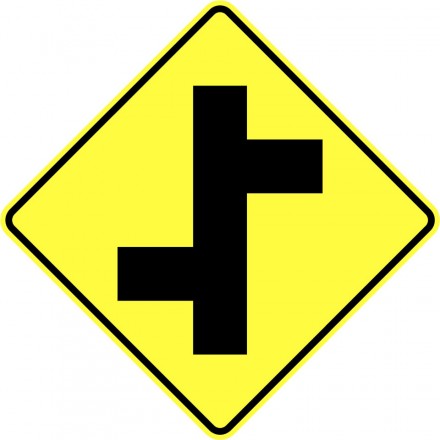 Left Offset Crossroad Symbol | Decker Supply
