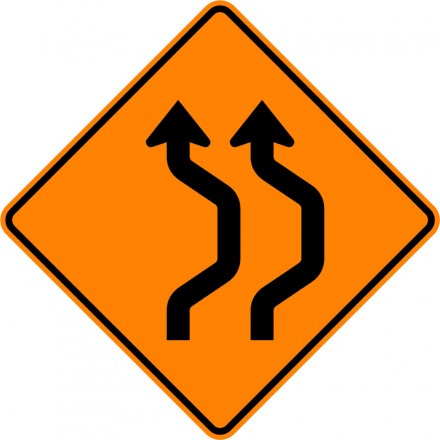 Double Right Reverse Curve(2 Lanes) | Decker Supply