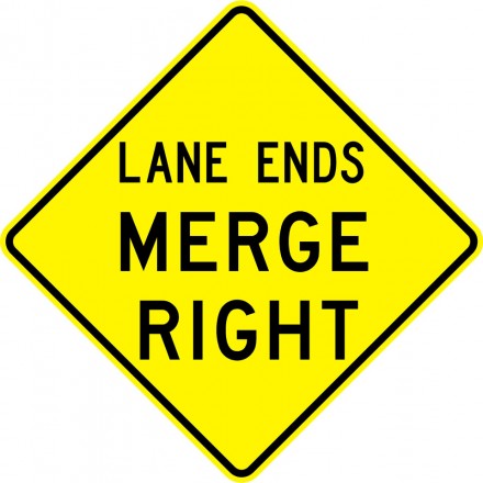 Lane Ends Merge Right | Decker Supply